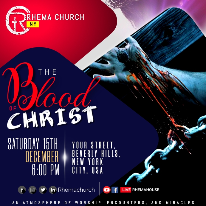 Copy of Blood of Christ | PosterMyWall