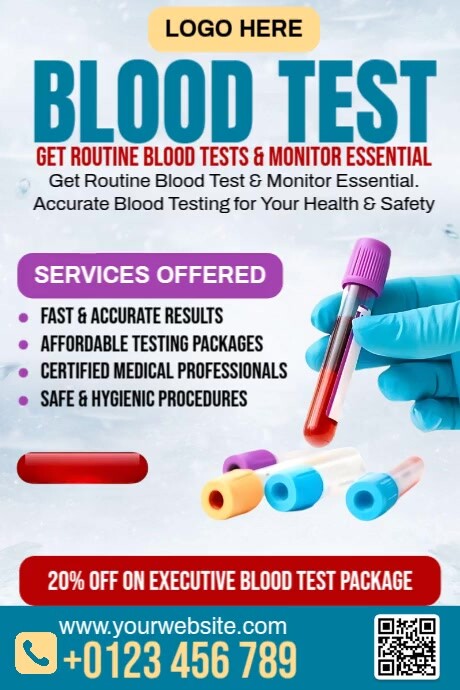 Copy of Blood Test Ads | PosterMyWall