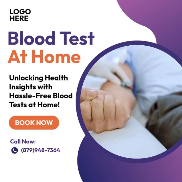 Copy of Blood Test At Home | PosterMyWall