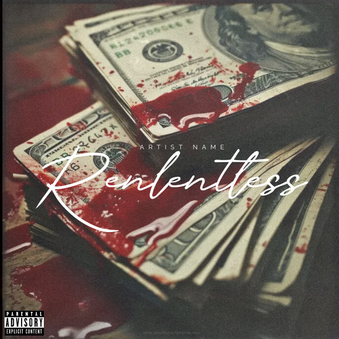 bloody money rap Album Cover Design Template | PosterMyWall