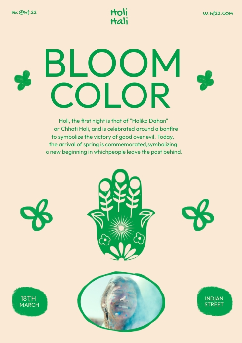 Bloom Flowers Template | PosterMyWall
