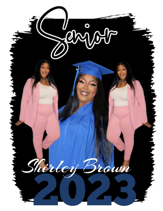 Blue | Senior | Class of 2023 | PNG Template | PosterMyWall