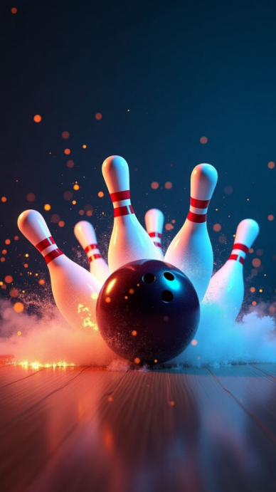 Plantilla de Blue 3d Bowling Strike Instagram Story | PosterMyWall