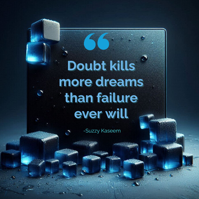 Copy of Blue 3d Dream Quote Instagram Post | PosterMyWall