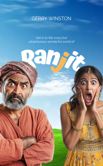 Copy of Blue 3d Indian Comedy Kindle/book Covers | PosterMyWall