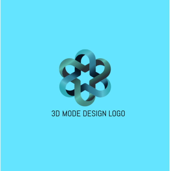 Blue 3d Logo Logo Template | PosterMyWall