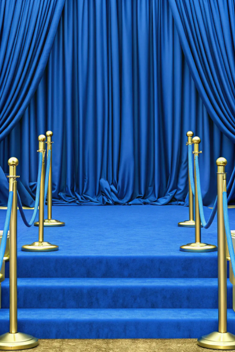 Blue 3d Royal Blue Grand Entrance Poster Template | PosterMyWall