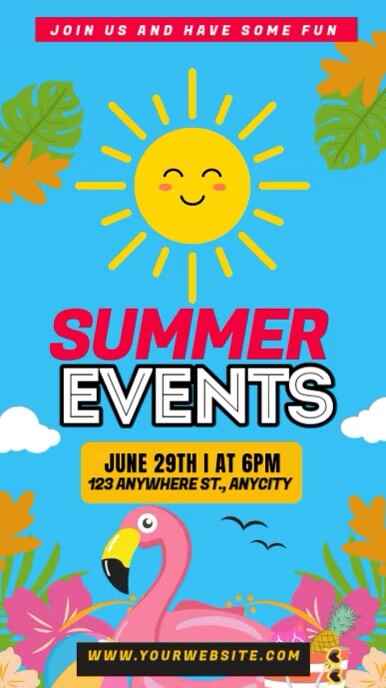Copy of Blue 3d Summer Events Reel Instagram | PosterMyWall