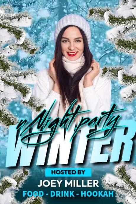 Copy of Blue 3d Winter Poster | PosterMyWall