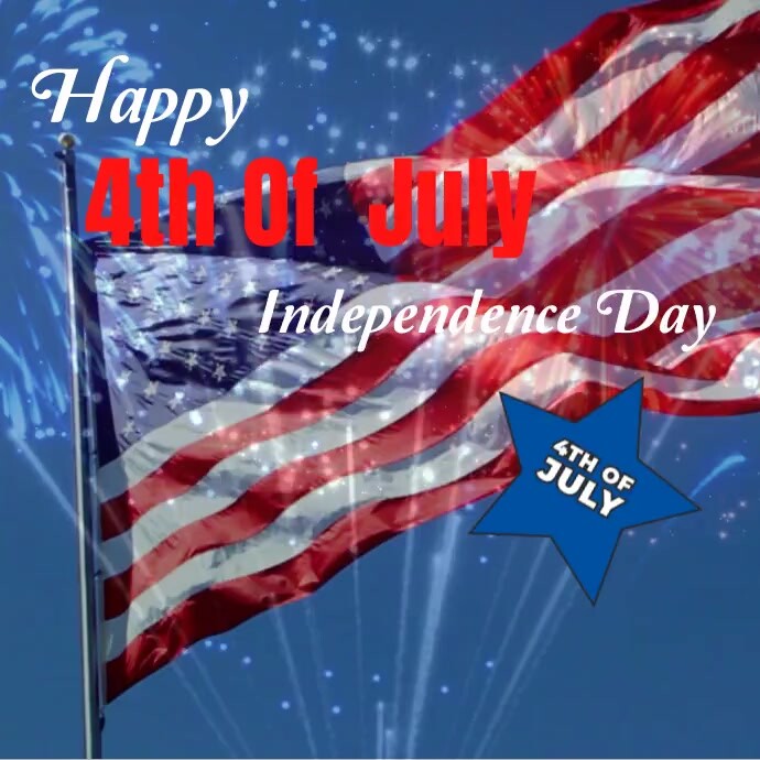 Blue 4th Of July Independence Day Instagram P Template | PosterMyWall