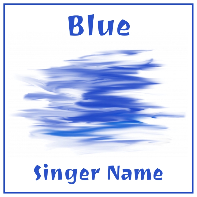 Copy of Blue Abstract Album Cover | PosterMyWall
