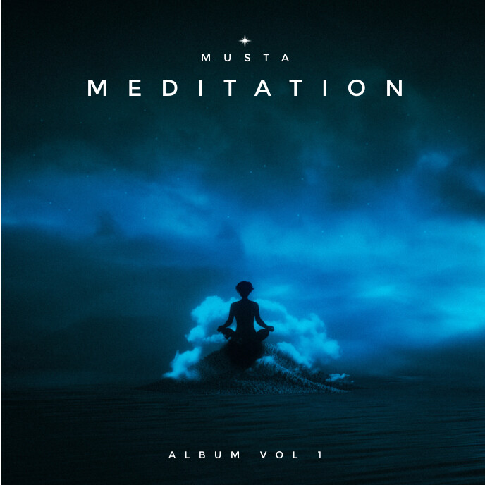 Blue Abstract Album Cover Template | PosterMyWall