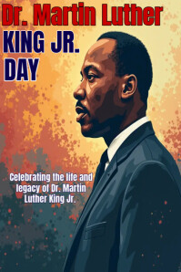 MLK Martin Luther King Jr Day Poster 2025 Template | PosterMyWall