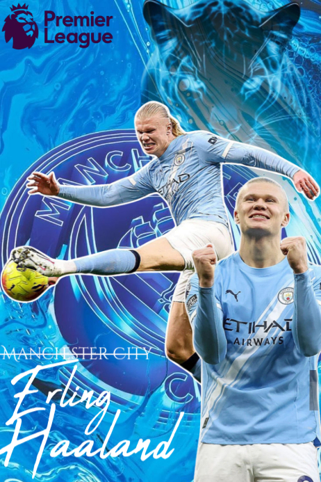 Plantilla de Blue Abstract The Nordic Strike Manchester City Limited ...