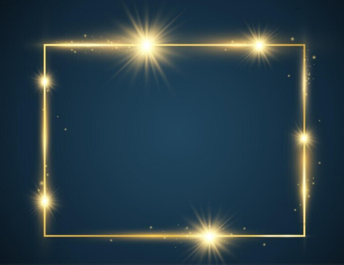 Copy of Blue Abstract Vector Illustration Of A Gold Frame Flyer (us ...