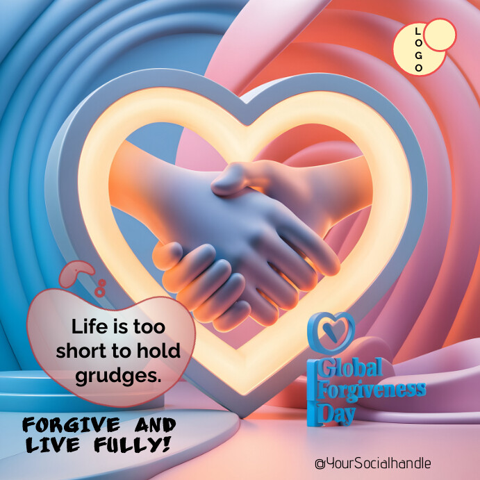 Blue Abstract World Forgiveness Day Instagra Template Postermywall