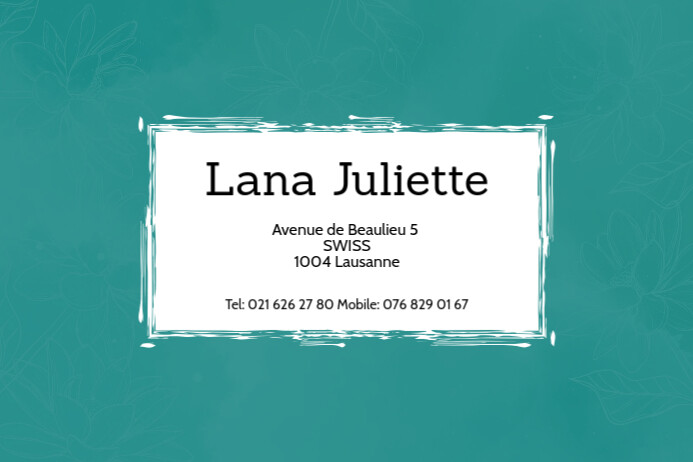 Blue Address Label Template | PosterMyWall