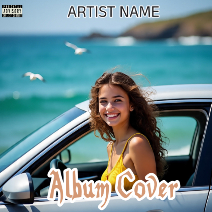 Blue Album Cover Album Cover Template | PosterMyWall