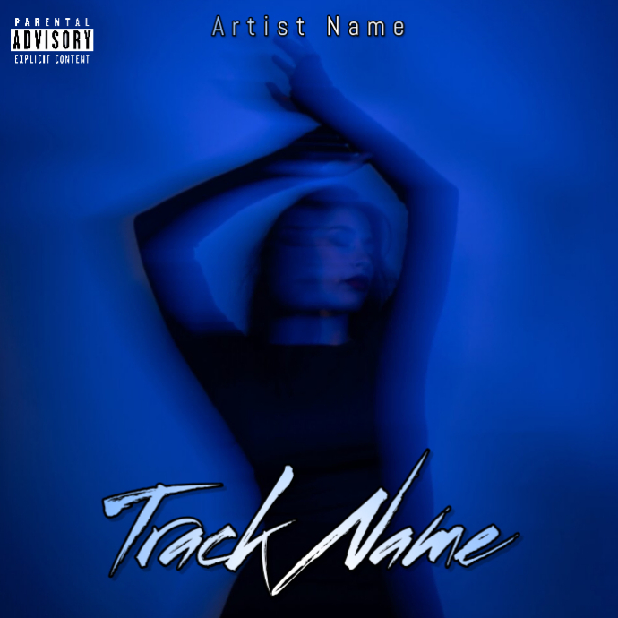 Blue Album Cover Album Cover Template | PosterMyWall