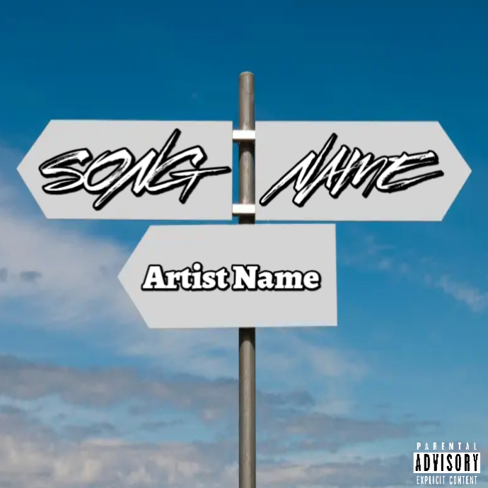 Blue Album Cover Album Cover Template | PosterMyWall