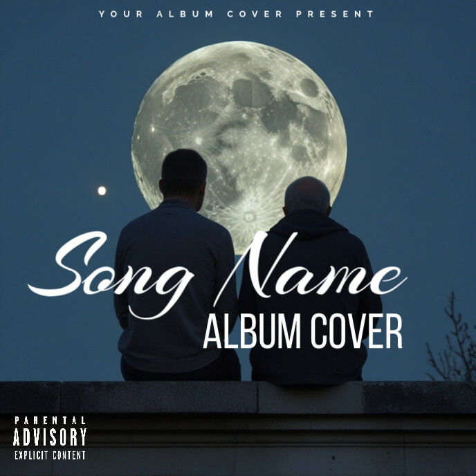 Blue Album Cover Album Cover Template | PosterMyWall