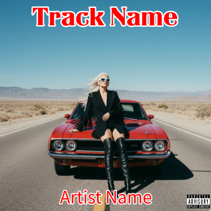 Blue Album Cover Album Cover Template | PosterMyWall