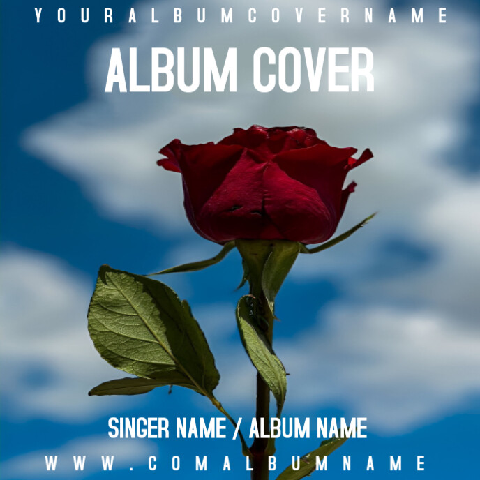 Copy of Blue Album Cover Design Template Art Design Album Cover ...