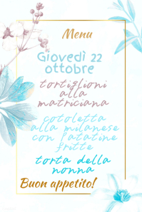 Blue and Gold Menu Template | PosterMyWall