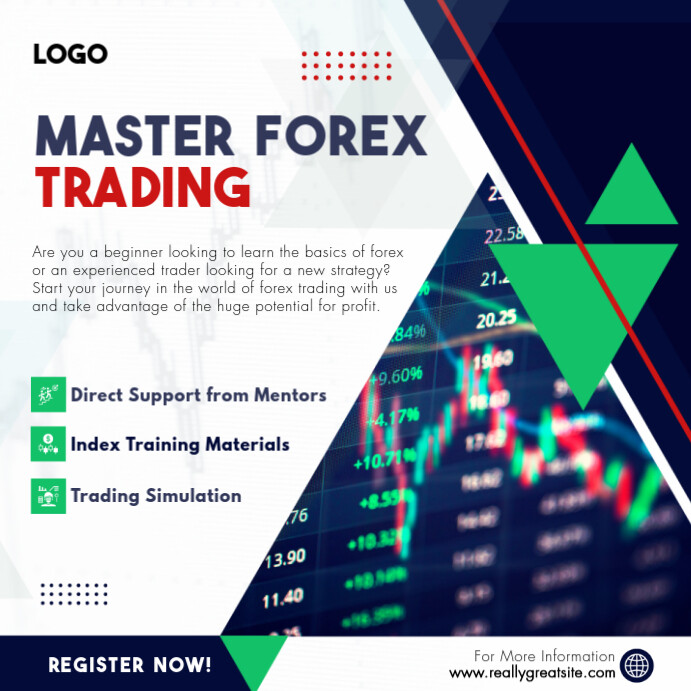 Copy of Blue and Green Modern Geometric Forex Trading Instagram Post ...
