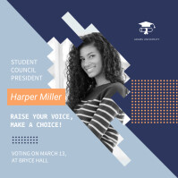 Student Council Election Campaign Instagram V Template | PosterMyWall