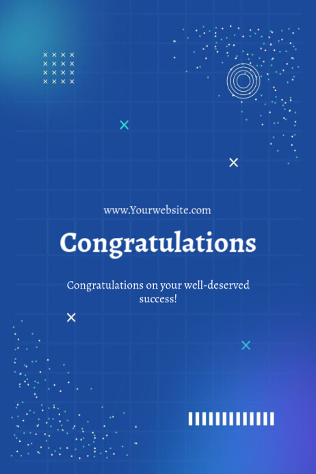 Blue and White Congratulations Poster | Congratulations Poster Design ...