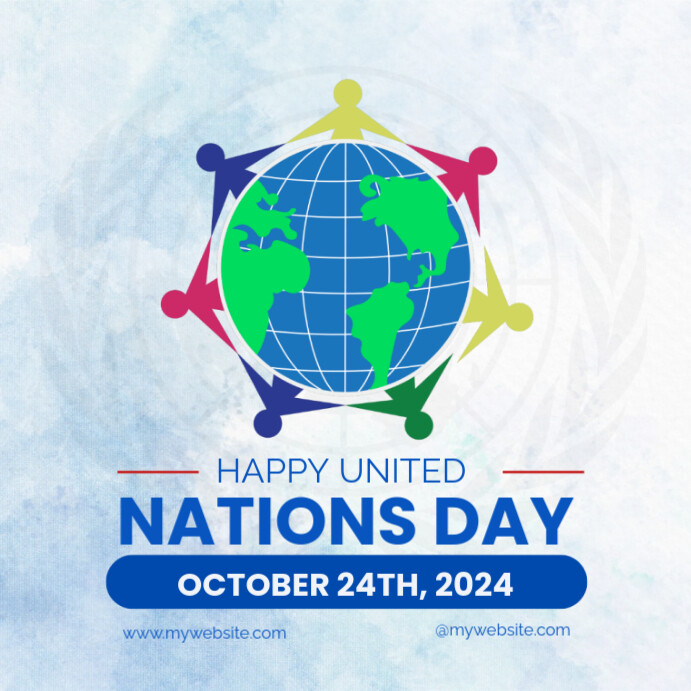 Copy of Blue and White Illustrative Happy World Nations Day Instagram ...