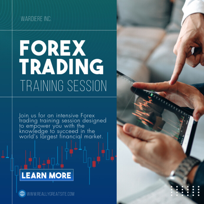 Copy of Blue and White Modern Forex Trading Training Session Instagram Post | PosterMyWall