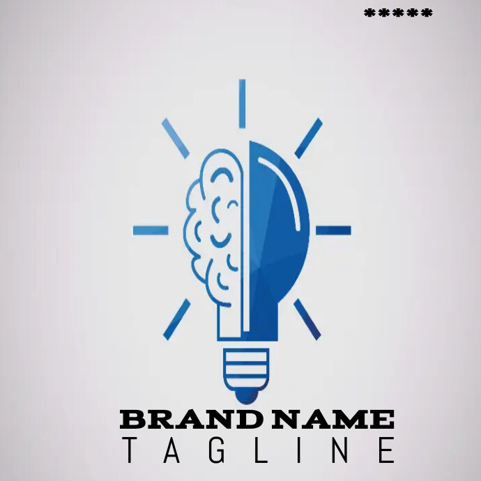 Copy of Blue and white professional creative brand lo | PosterMyWall