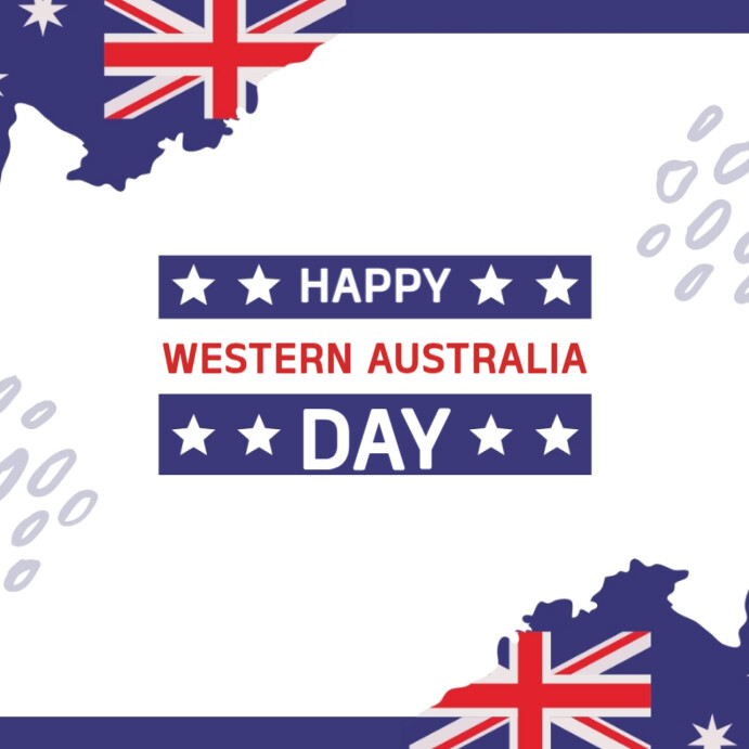 Copy of Blue and White Western Australian Day flyer | PosterMyWall