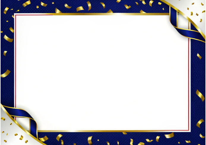 Blue and Yellow Frame Template | PosterMyWall