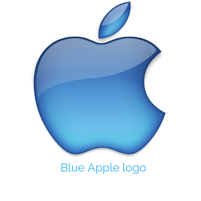 Blue Apple Logo Template | PosterMyWall