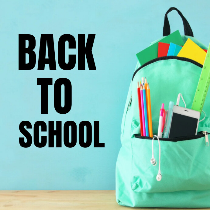 Plantilla de Blue Back To School Instagram Post | PosterMyWall