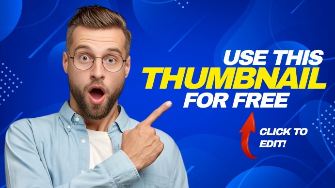 Plantilla de Blue background thumbnail | PosterMyWall