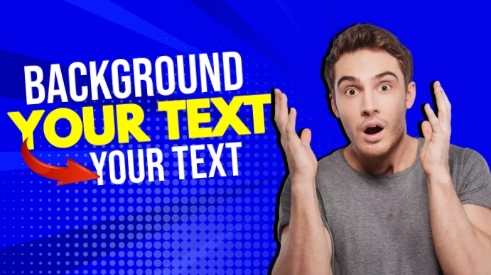 Blue Background thumbnail Template | PosterMyWall