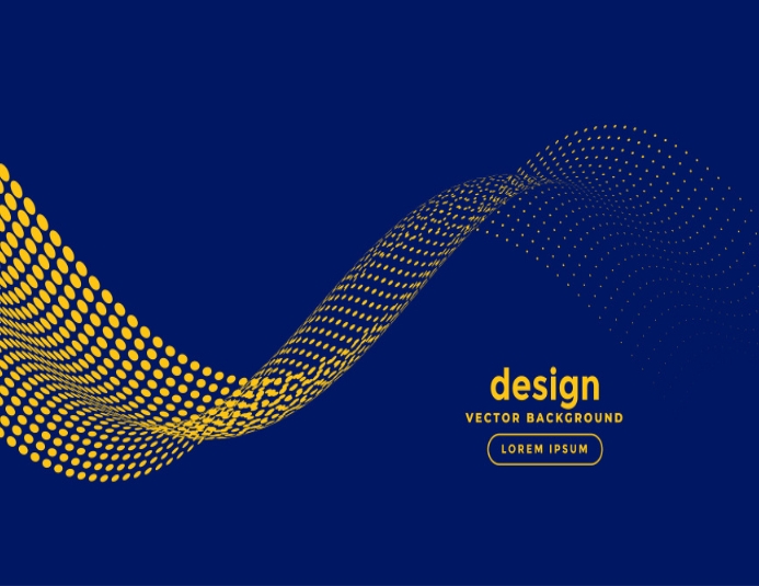 Blue background with halftone wave effect Template | PosterMyWall
