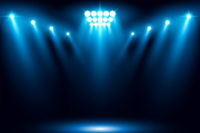 Blue beam performance lighting Template | PosterMyWall