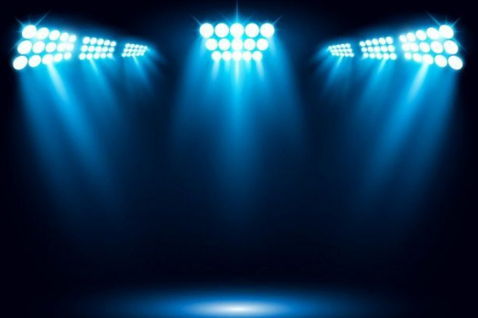 Blue beam stadium Template | PosterMyWall