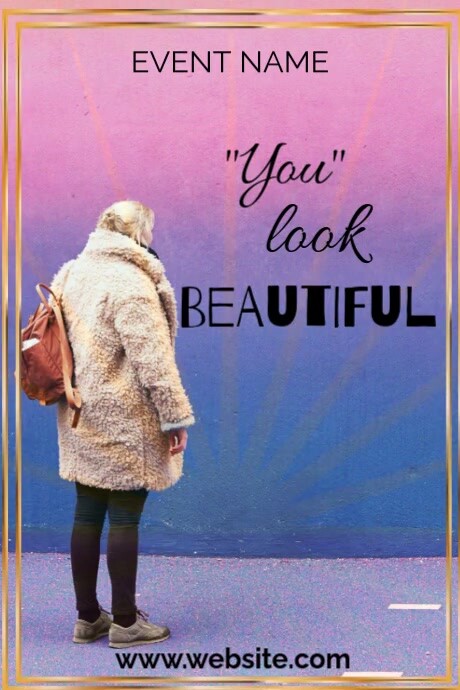 Blue Beautiful Poster Template | PosterMyWall