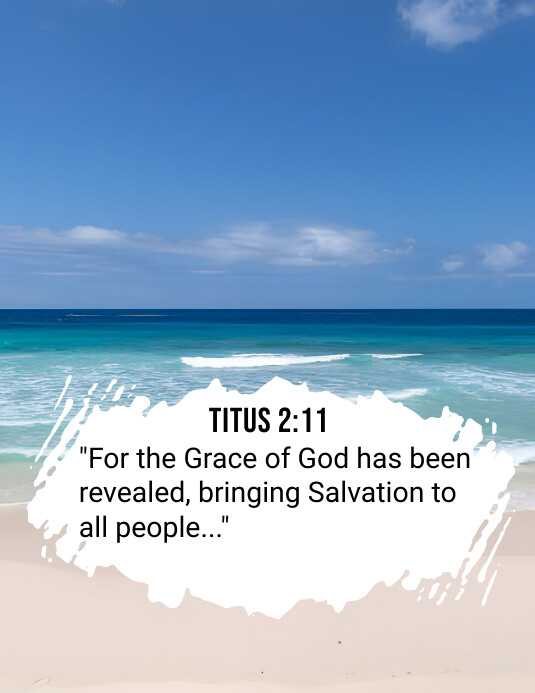 Copy of Blue Bible Verse Flyer | PosterMyWall