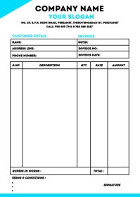 bill book design template | PosterMyWall
