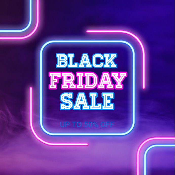 Plantilla de Blue Black Friday Sale Instagram Post | PosterMyWall