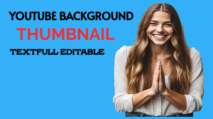 Blue Blue And Black Youtube Thumbnail Template | PosterMyWall