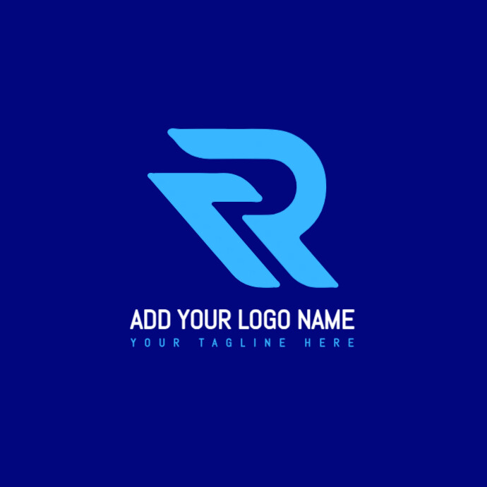 Blue Blue/icon/arrow/logistic/letter R/business/brand/symbol/identity ...