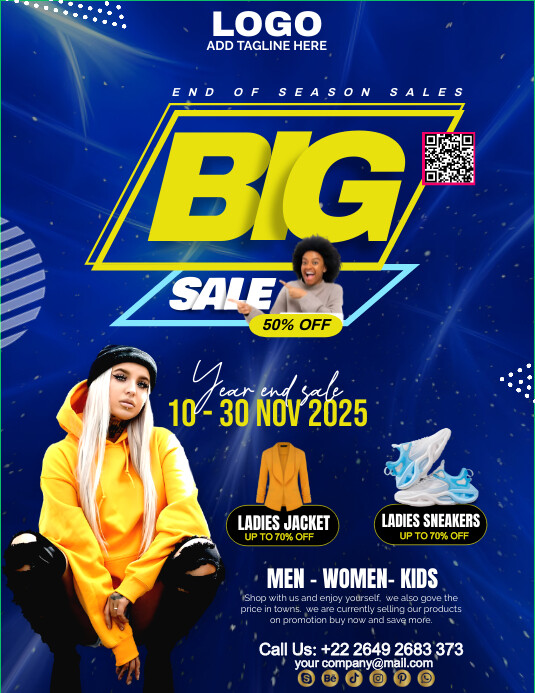 Copy of Blue Boutique Advert Flyer (us Letter) | PosterMyWall